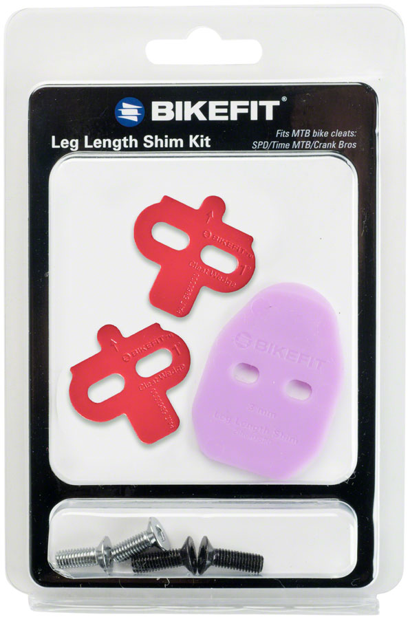 BikeFit Leg Length Shims - MTB/SPD/Time/Crank Bros, 3mm, 1-Pack Kit ...